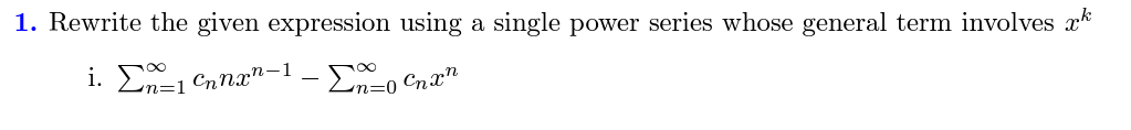 Solved 1. Rewrite the given expression using a single power | Chegg.com