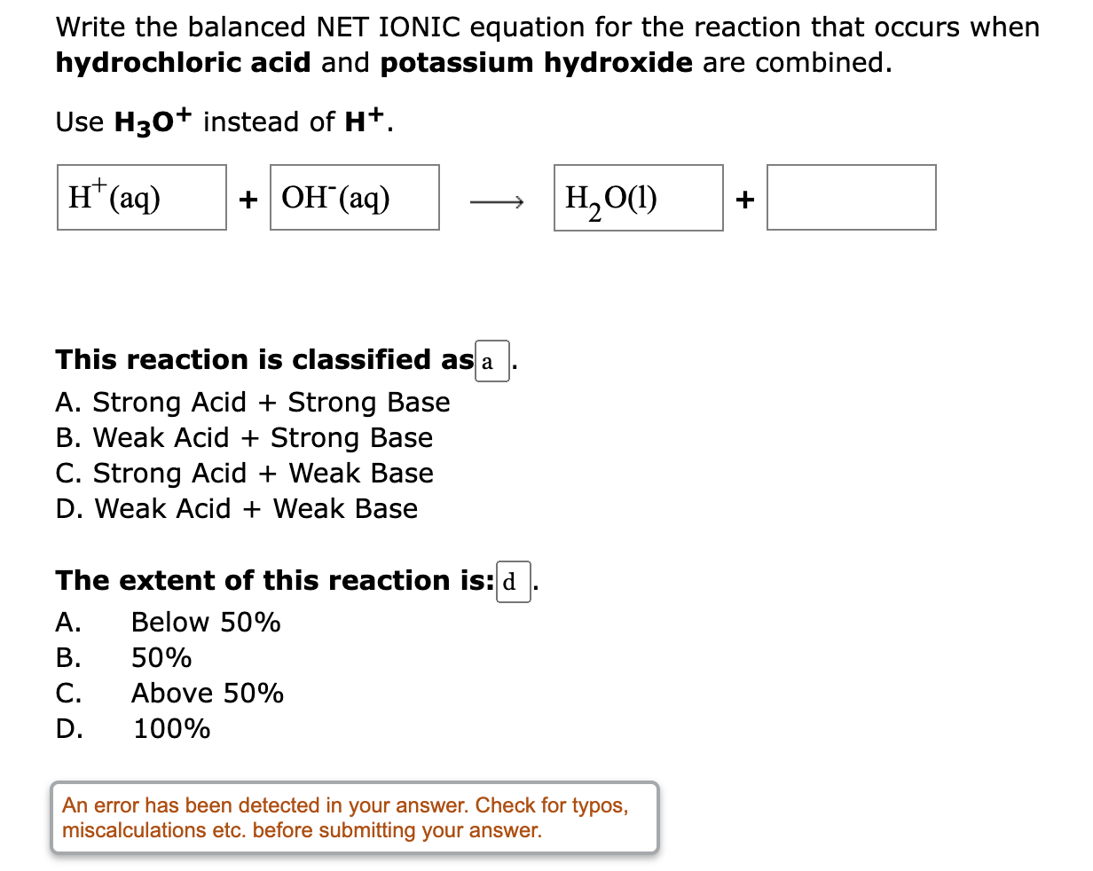Solved Write the balanced NET IONIC equation for the | Chegg.com