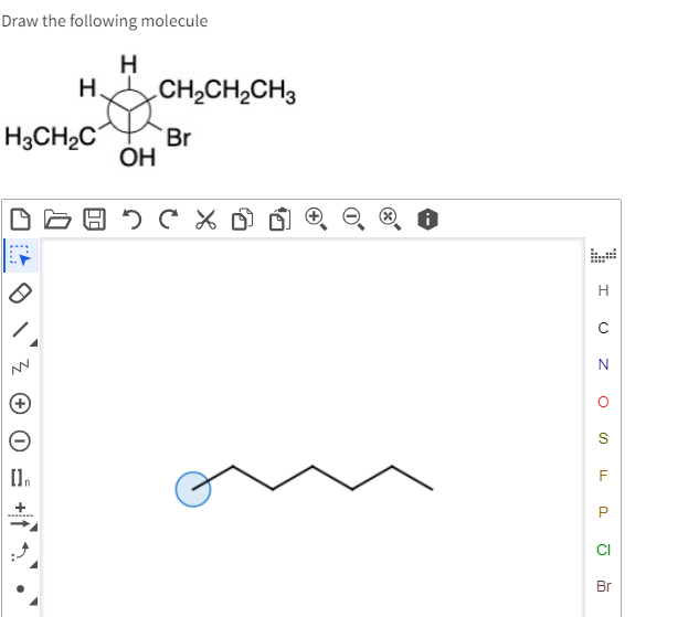 Solved Draw the following molecule | Chegg.com