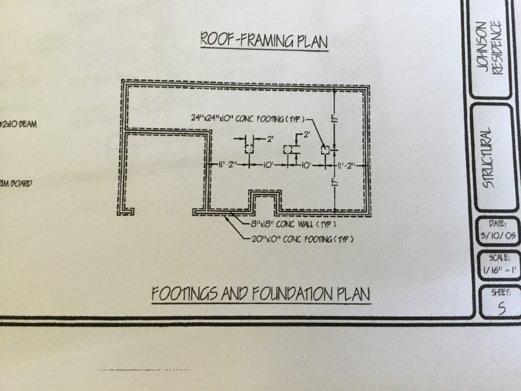 Solved ROOF-FRAMING PLAN NOSNHOT RESIDENCE 24"x24"X10" CONC | Chegg.com
