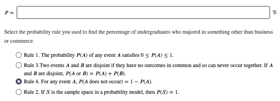 Solved In many settings, the "rules of probability" are just | Chegg.com
