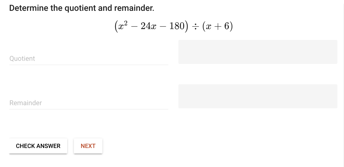 Solved Determine the quotient and | Chegg.com