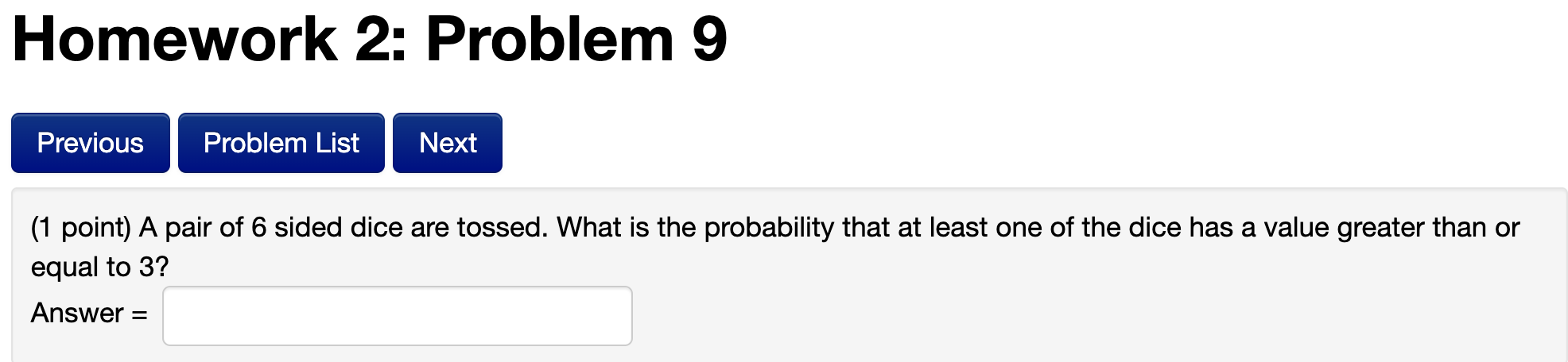 Solved Homework 2 Problem 11 Previous Problem List Next 2 9398