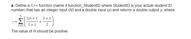 Solved a. ﻿Define a C++ ﻿function (name it | Chegg.com