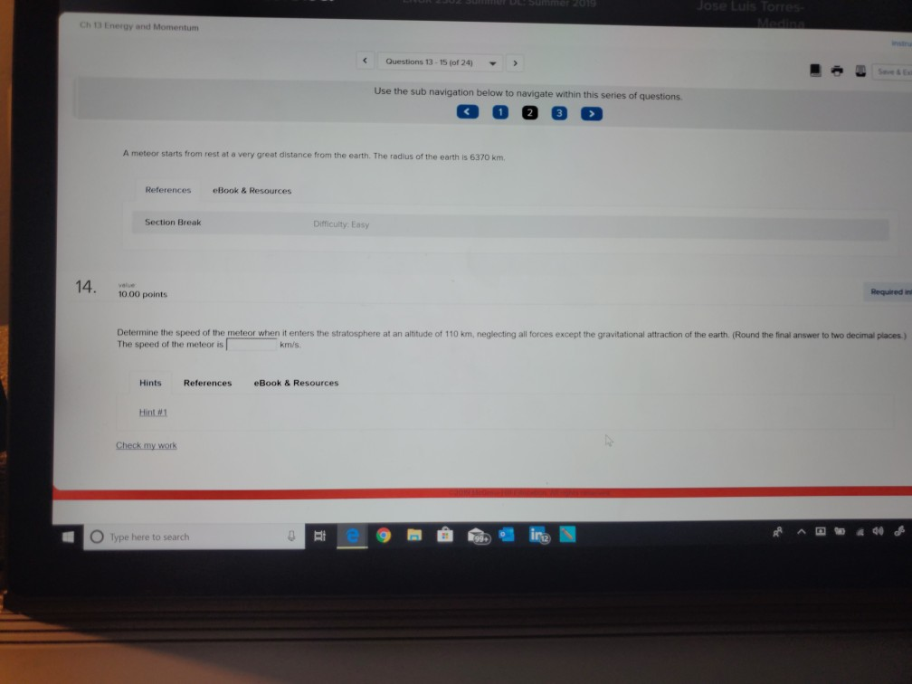 Solved COnnect ENGR 2302 Summer DL: Summer 2019 Jose Luis | Chegg.com