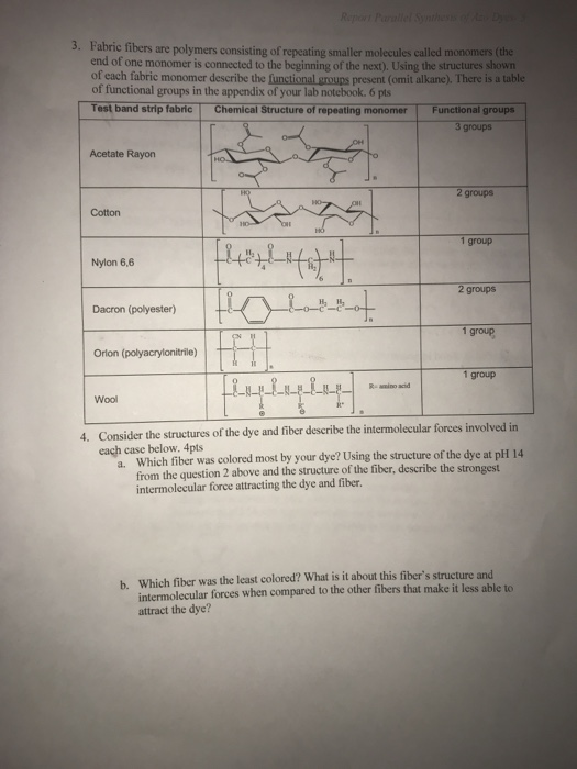 Solved 2. The dyes synthesized today have acidic and basic | Chegg.com