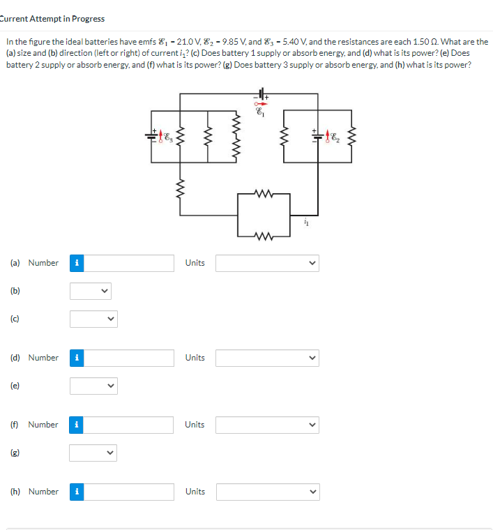 Solved In the figure the ideal batteries have emfs ℰ1ℰ1 = | Chegg.com
