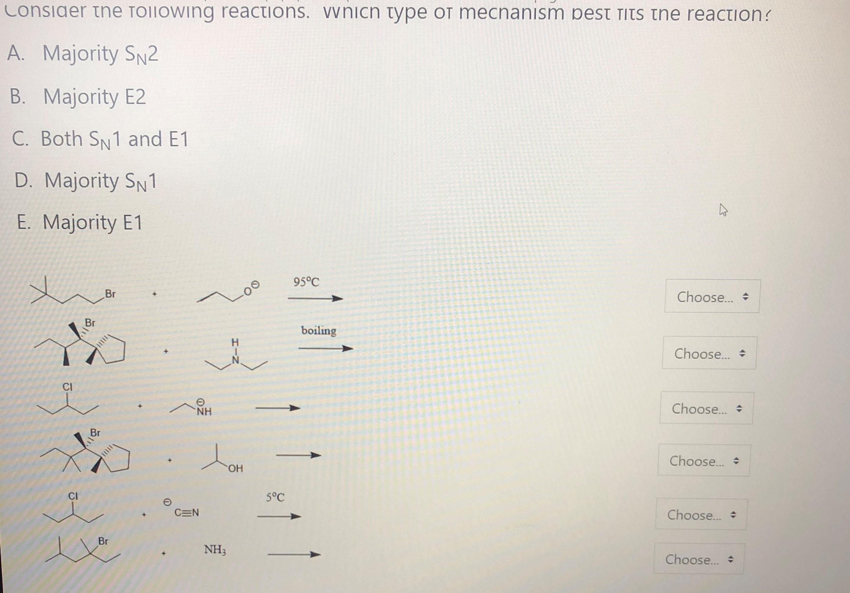 Solved Consider the following reactions. wnicn type of | Chegg.com