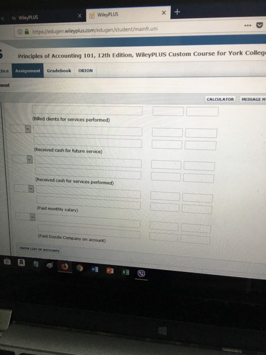 Solved Principles of Accounting 101, 12th Edition, wleyptus | Chegg.com