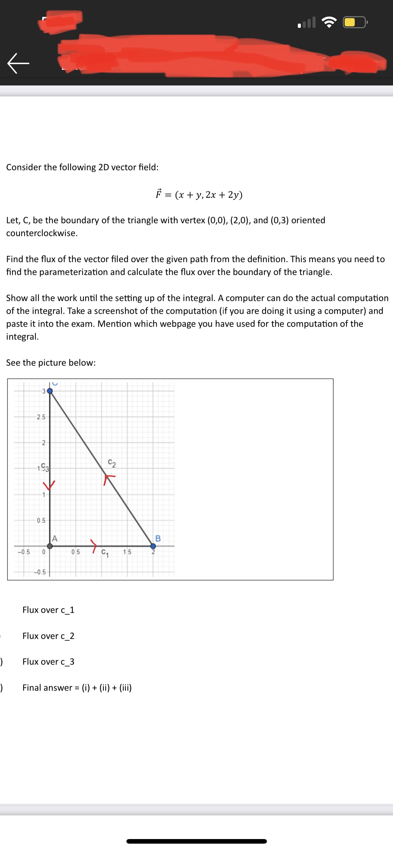 Solved Consider the following 2D vector field: F=(x+y,2x+2y) | Chegg.com
