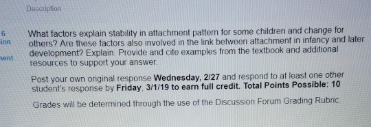 Solved Descriptiorn 6 What factors explain stability in | Chegg.com
