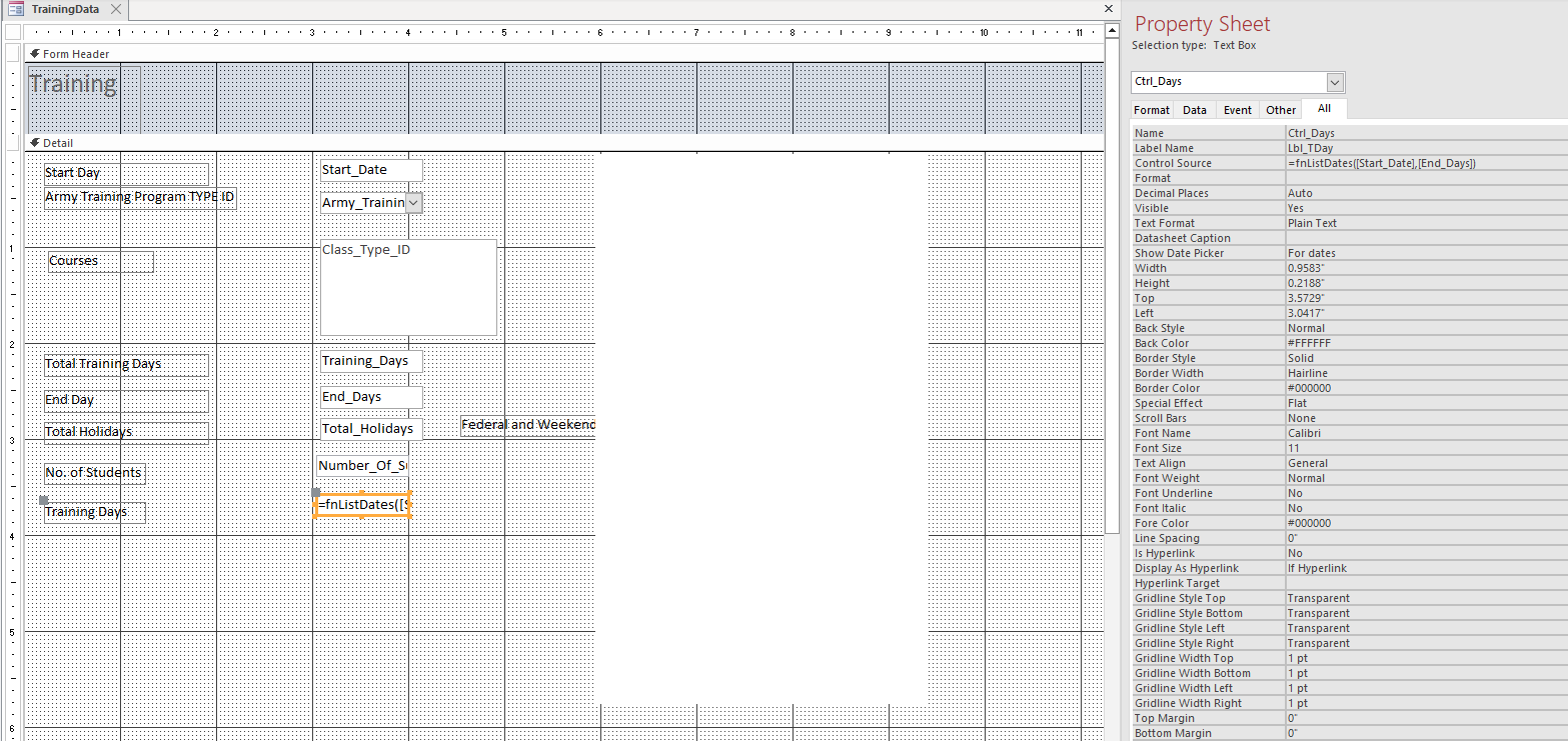 Solved Property Sheet Selection type: Text Box'calculate | Chegg.com