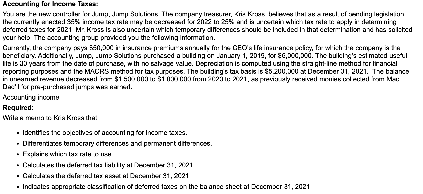 You are the new controller for Jump, Jump Solutions. | Chegg.com