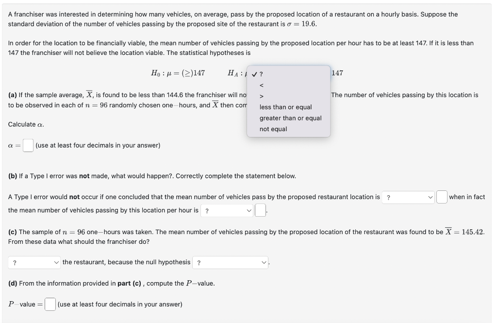 Solved The 2 multiple choices for B are less then, greater | Chegg.com