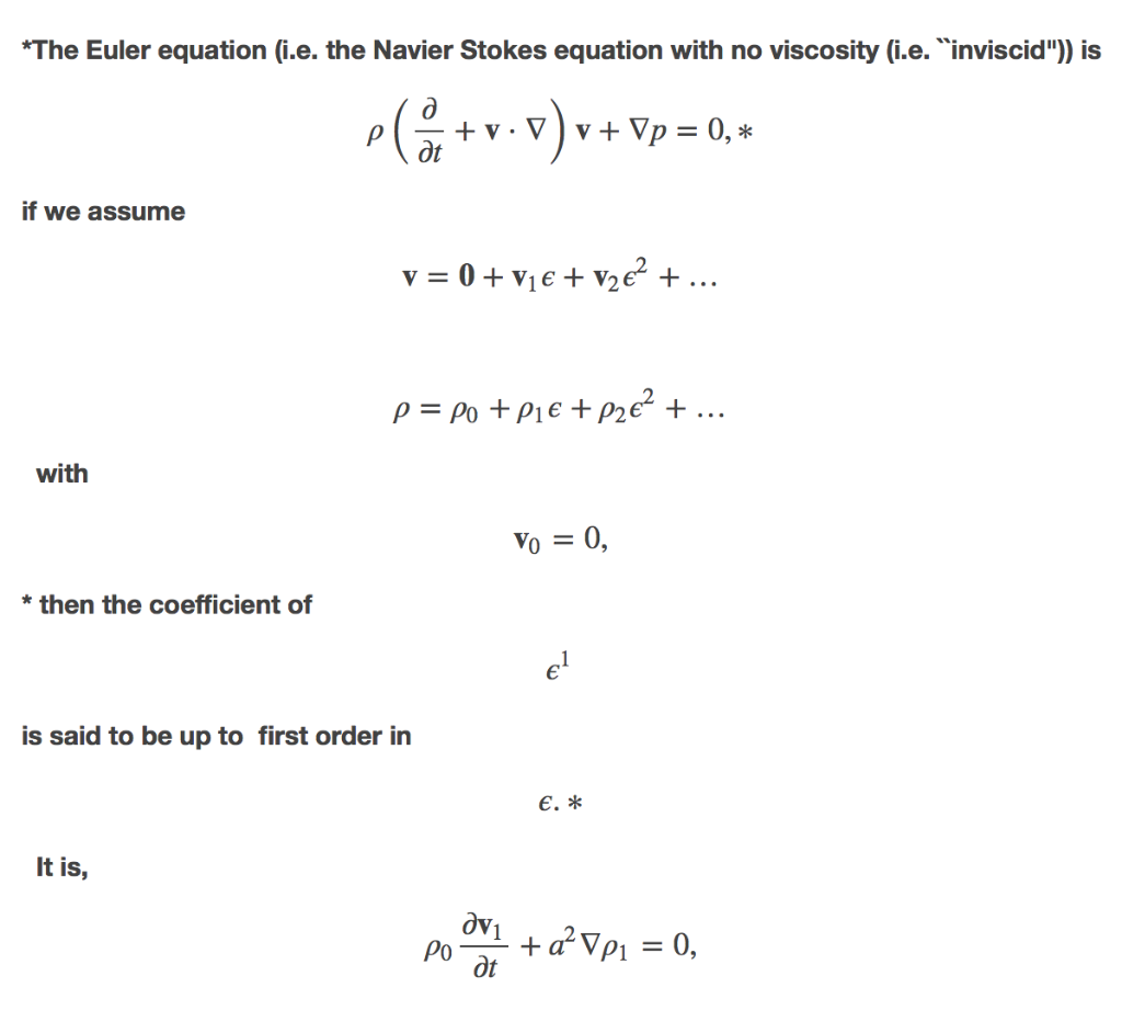 Solved *The Euler equation (i.e. the Navier Stokes equation | Chegg.com