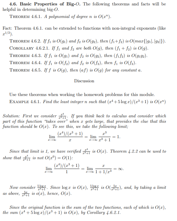 Solved 5) (10 points) Give a big-O estimate for the function | Chegg.com