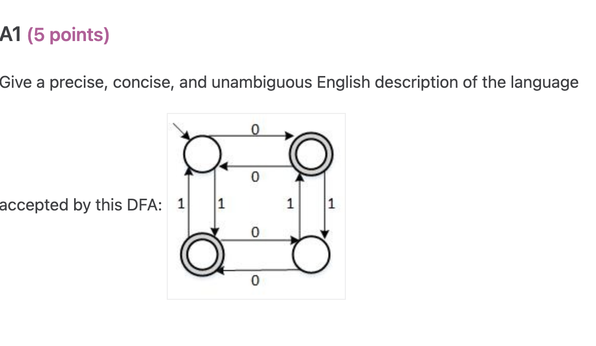 Give a precise, concise, and unambiguous English | Chegg.com