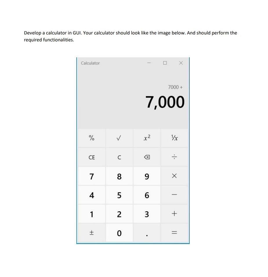 Solved course title: java programming Using Java GUI " swing | Chegg.com