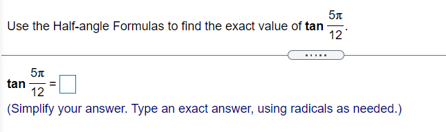 Solved 51 Use the Half-angle Formulas to find the exact | Chegg.com