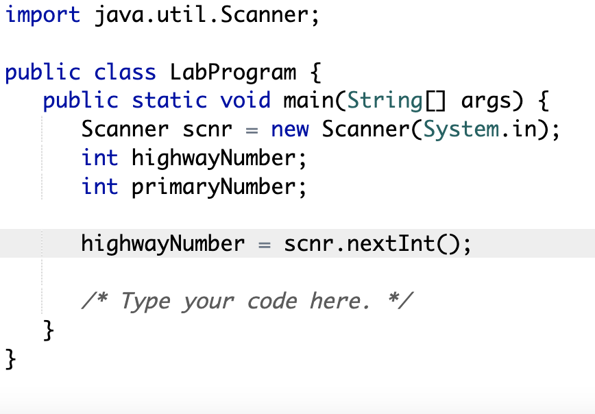 Solved In Java language please! Primary U.S. interstate | Chegg.com