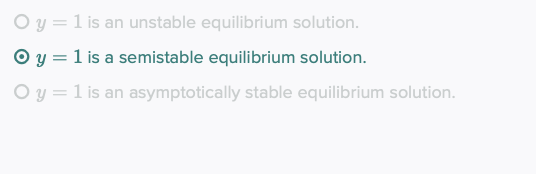 Solved Consider the autonomous ODE y' = 3y2 – 2y – 1. | Chegg.com
