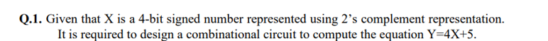 Solved Q.1. Given that X is a 4-bit signed number | Chegg.com