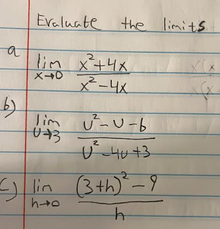 Solved Evaluate the limits | Chegg.com