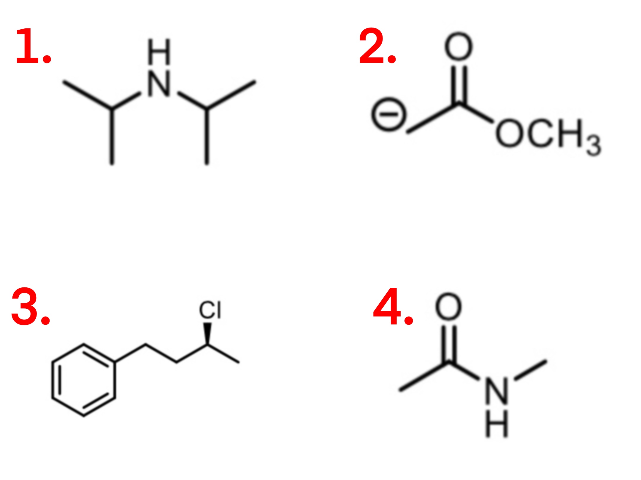 Solved For the following 4 ﻿line-angle structures do the | Chegg.com