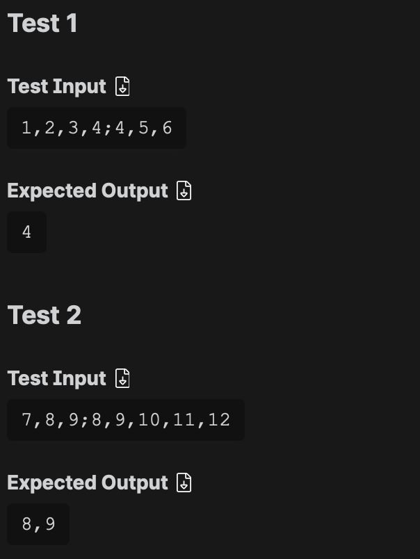 Set Intersection Programming challenge description: | Chegg.com