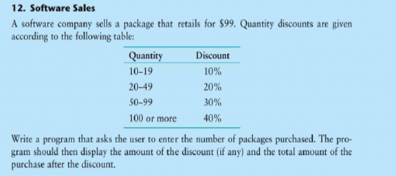 Solved 12. Software Sales A software company sells a package | Chegg.com