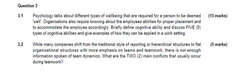 Solved Question 33.1 ﻿Psychology talks about different types | Chegg.com