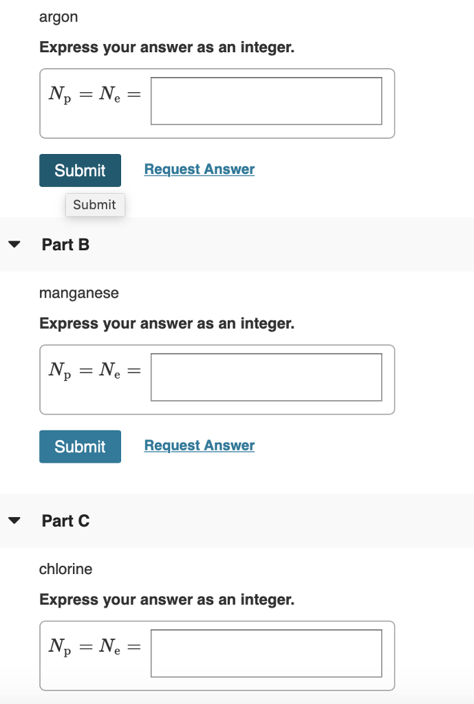 Solved argon Express your answer as an integer. Submit | Chegg.com