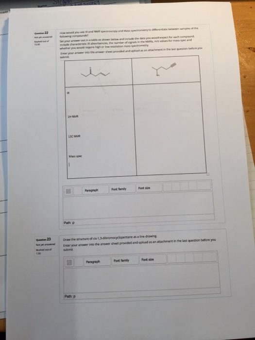 Solved Draw The Structure Of Cis 1 3 Dibromocyclopentane