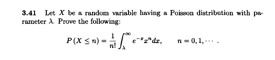 Solved 3.41 Let X be a random variable having a Poisson | Chegg.com