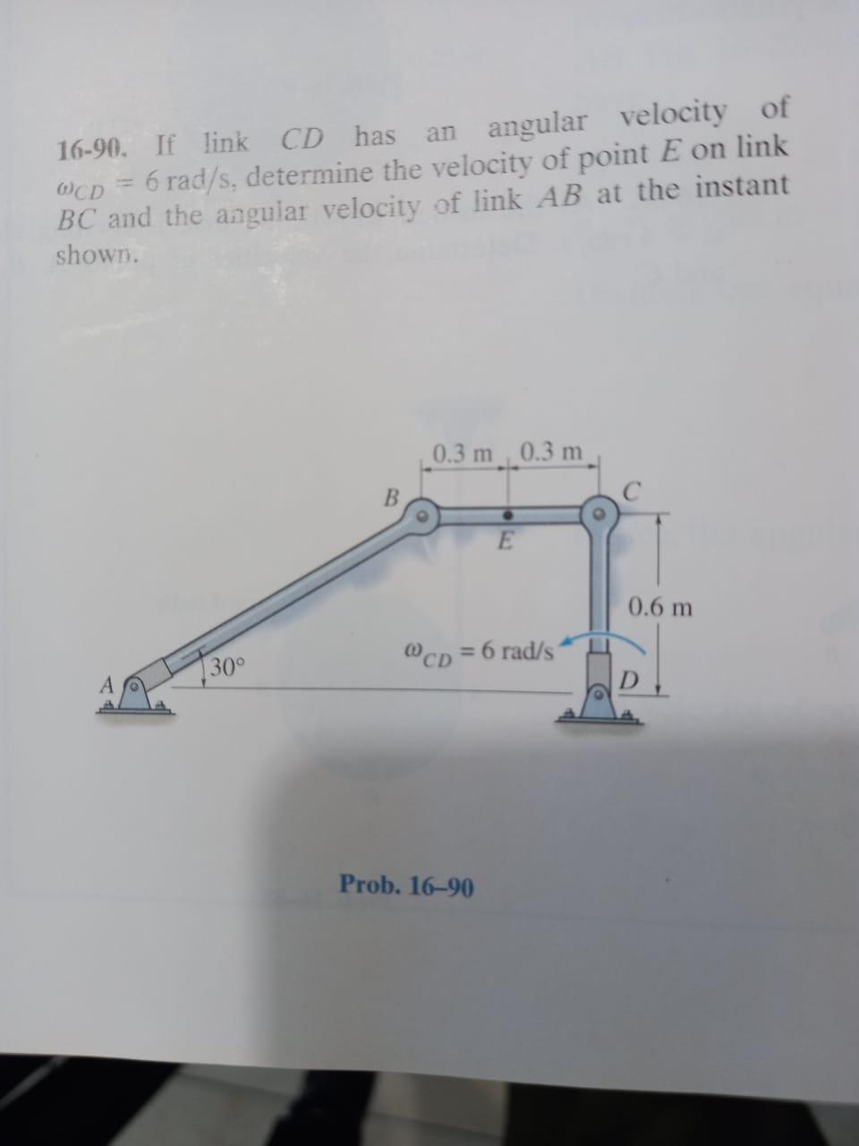 Solved Use instantaneous center method with diagram to | Chegg.com