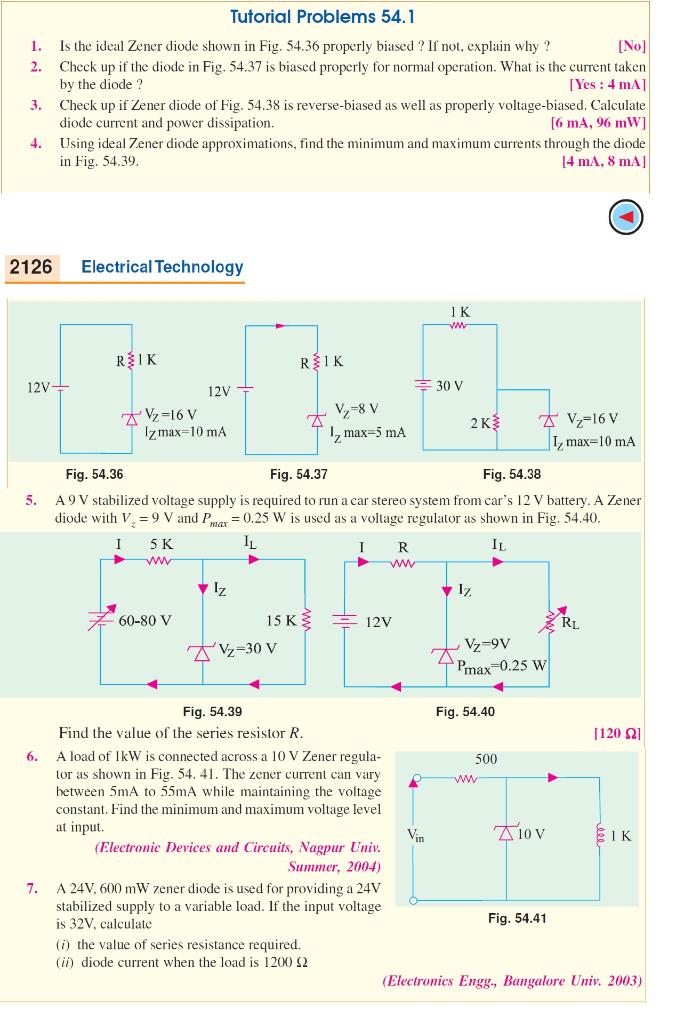 Solved 1. 2. 3. 4. Using ideal Zener diode approximations, | Chegg.com