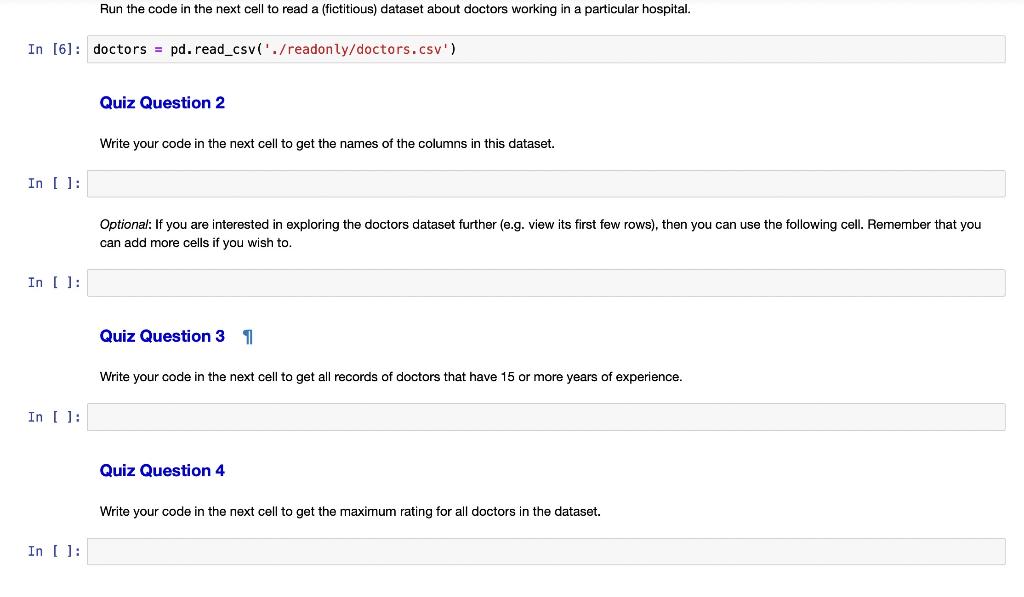 Solved Write your code in the next cell to get the names of | Chegg.com