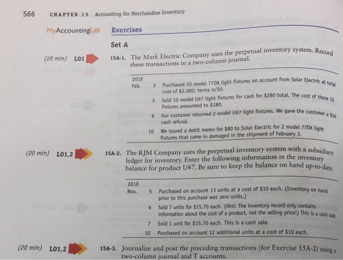 Solved 566 CHAPTER 15 Accounting for Merchandise Inventory | Chegg.com
