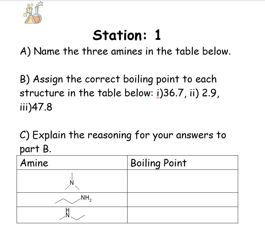 Station: 13 A) Which molecule below has the higher | Chegg.com