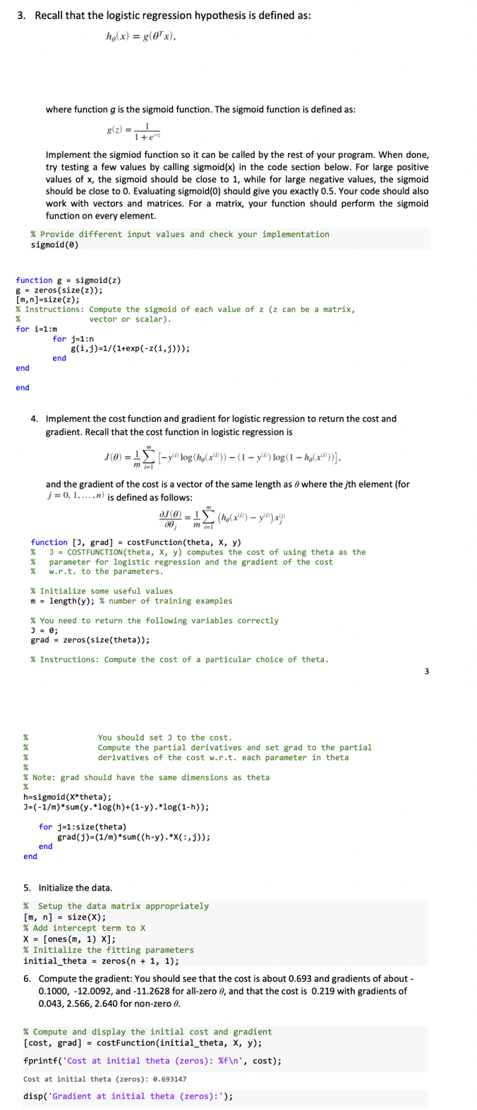 this is an explanation for a MATLAB code, I need you | Chegg.com