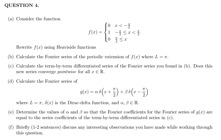 Solved QUESTION 4.(a) ﻿Consider the | Chegg.com