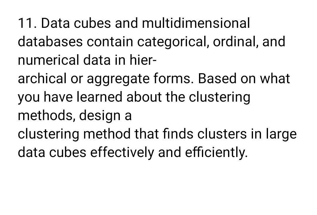 Solved 11. Data cubes and multidimensional databases contain | Chegg.com