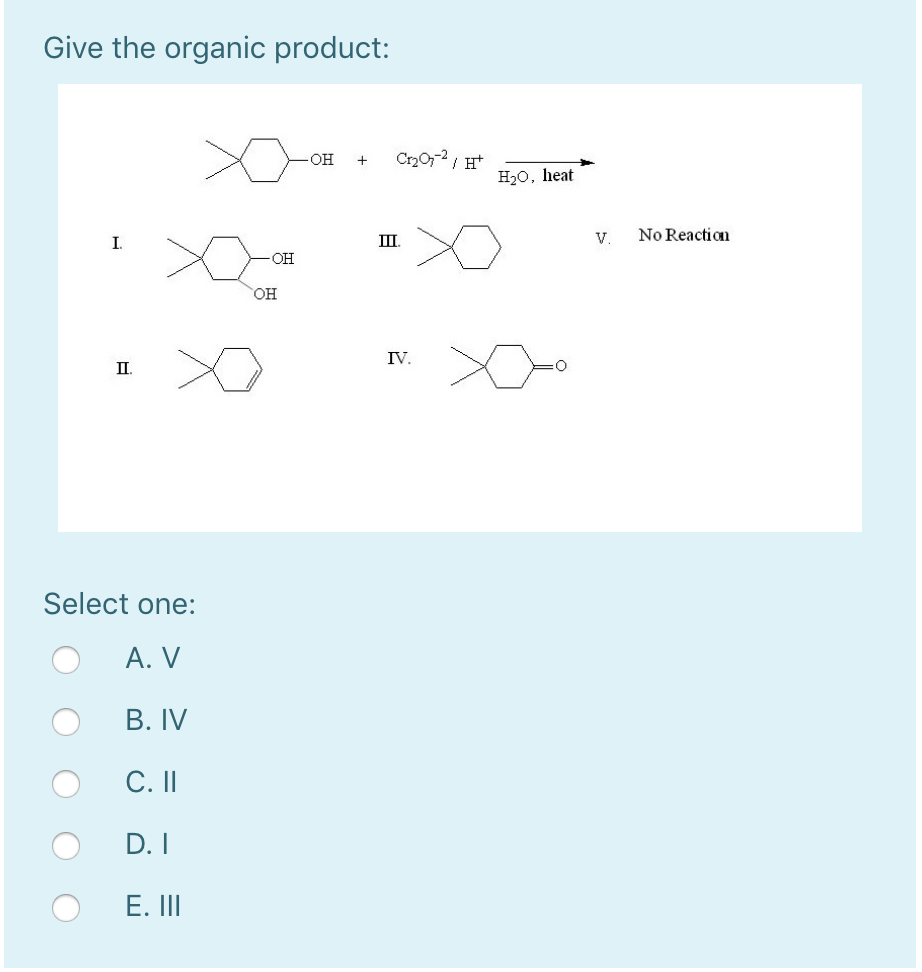 Solved Give the organic product: PCC( 2:1 excess) CH2Cl2 OH | Chegg.com