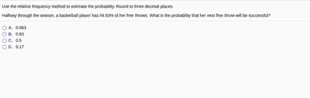 Solved Use The Relative Frequency Method To Estimate The 3681