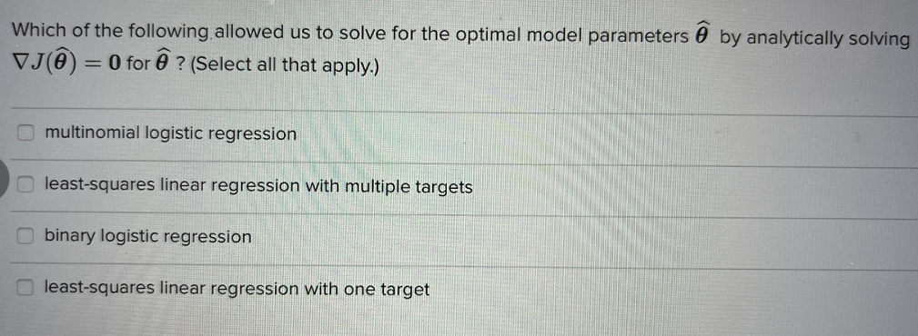 Solved Which of the following allowed us to solve for the | Chegg.com