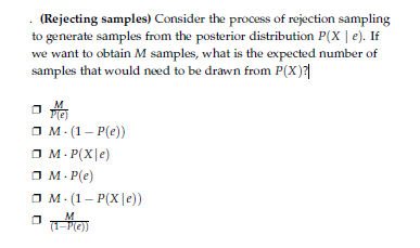 Solved . (Rejecting samples) Consider the process of | Chegg.com