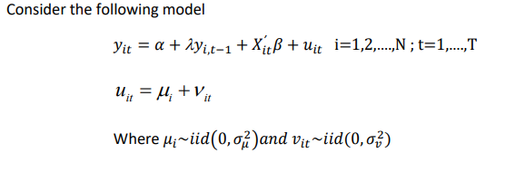 Solved Consider the following model | Chegg.com
