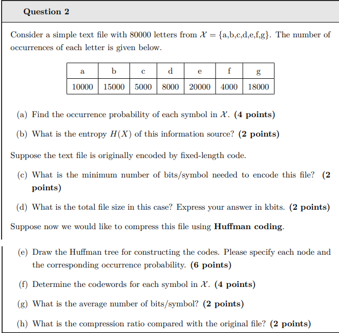 Solved Question 2 Consider a simple text file with 80000 | Chegg.com