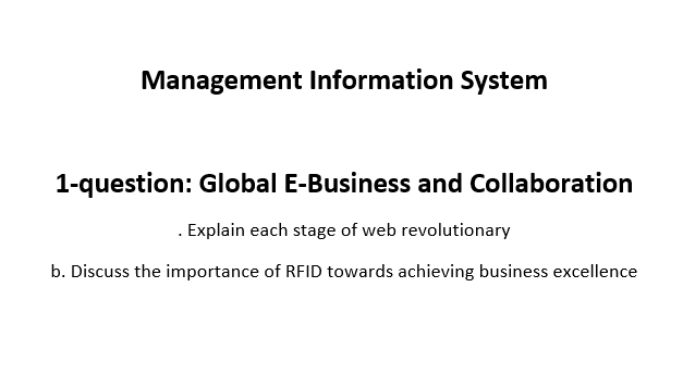 Solved Management Information System 1-question: Global | Chegg.com