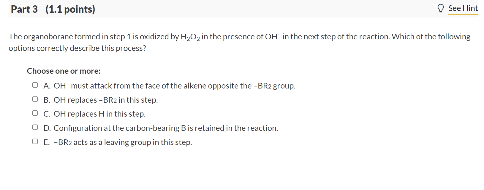1-Propyne reacts with diisiamylborane, followed by | Chegg.com
